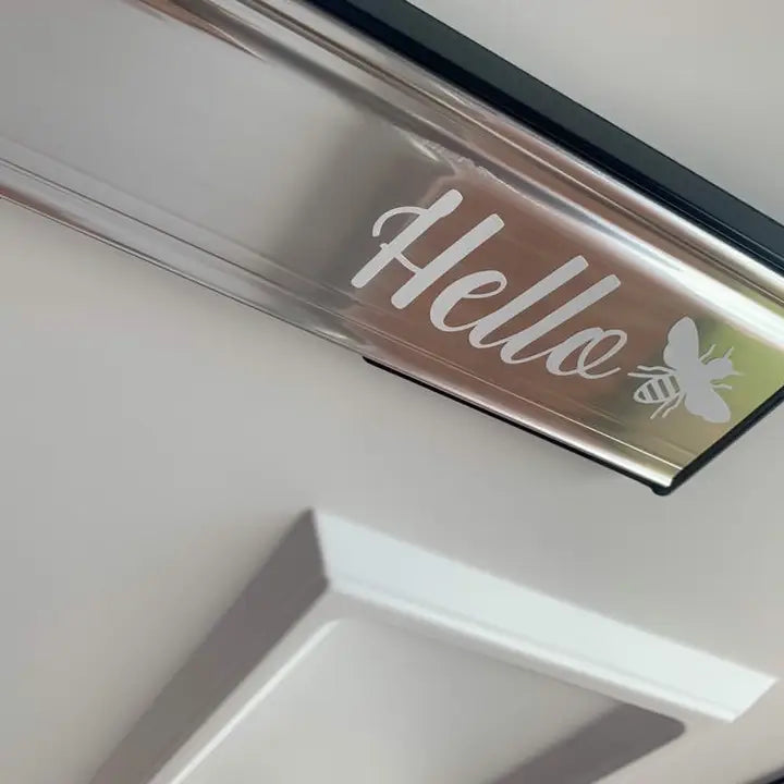 Customisable Hello Bumble Bee Letter Box Door Decor House Sticker Labe